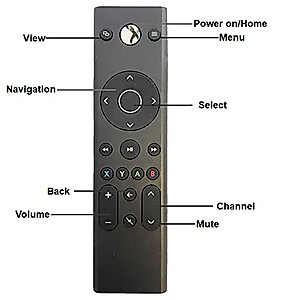 Remote Control Replacement for Xbox One, Xbox One S, Xbox One X - Black Color