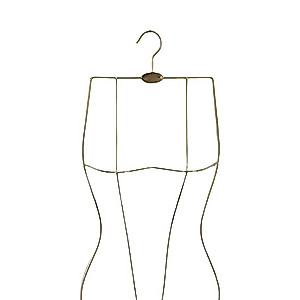 MagiDeal Bikini Swimsuit Hanger Rack Metal Wire Body Shape Women Dress Lingerie Display Hanger Sleepwear Garments Holder Organizer for Store Cloakroom Home Wardrobe, 77cmx36cm, Golden