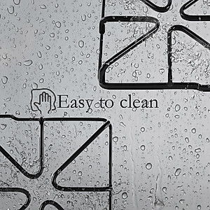 Upgraded WB31X20643 Grates Replacement Parts for GE Stove Parts Burner Grate, GE Cooktop Parts Metal Steel Surface Grate Kenmore Hotpoint Gas Range Parts Stove Top Grate Square Burner Wok Rack 4 pcs