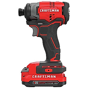 CRAFTSMAN 20V MAX* Impact Driver Kit, Cordless, Brushless (CMCF810C1)