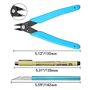 TOVOT 21PCS Model Tools Hobby Building Tools Craft Set Modeler Basic Building Kit for Gundam Model Assembling Building and Repairing