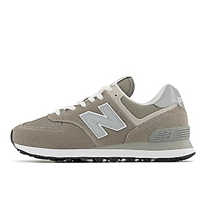 New Balance Women's 574 Core Sneaker, Grey/White, 7