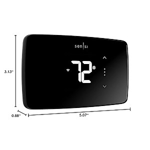 Sensi Lite Smart Thermostat, Data Privacy, Programmable, Wi-Fi, Easy DIY, Works With Alexa, Energy Star Certified, ST25, Most Systems C-Wire Not Required, Except On Heat/Cool Only and Heat Pump System