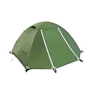 Clostnature Lightweight 2-Person Backpacking Tent - 3 Season Ultralight Waterproof Camping Tent, Large Size Easy Setup Tent for Family, Outdoor, Hiking with tri-Beam Aluminium Stakes