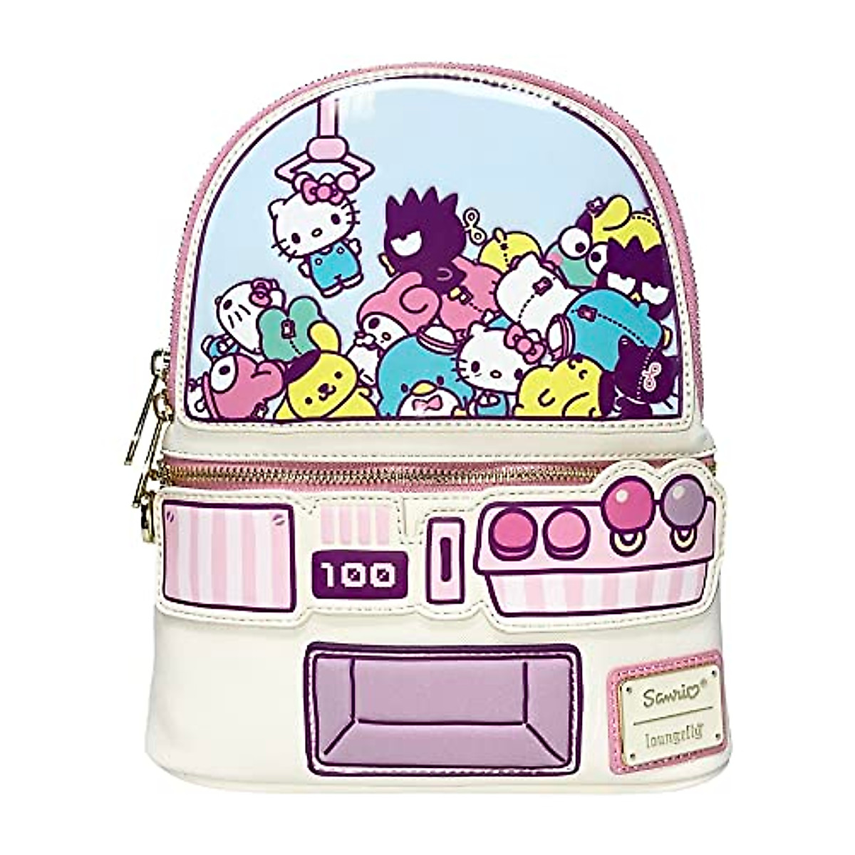 Loungefly Sanrio Hello Kitty and Friends Claw Machine Womens Double Strap Shoulder Bag Purse