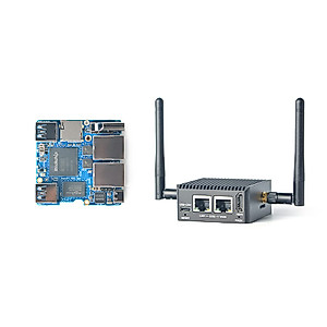 Nanopi R5C Mini WiFi Router OpenWRT with Dual PCIe 2.5Gbps Ethernet Ports 1GB LPDDR4X RAM Based in Rockchip RK3568B2 Soc for Smart Home Gateway Support Android Ubuntu (with M.2 WiFi Module)