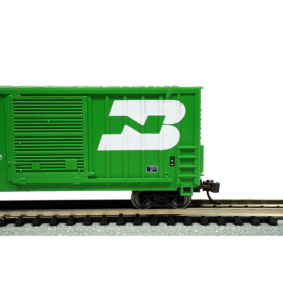 Bachmann Trains - HI-Cube Box CAR - Burlington Northern #281460 - N Scale Silver