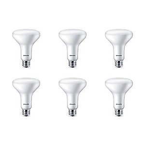 Philips LED Flicker-Free Frosted Dimmable BR30 Light Bulb - EyeComfort Technology - 650 Lumen - Daylight (5000K) – 7.5W=65W - E26 Base - Ultra Definition (Old Version) - Indoor – 6-Pack