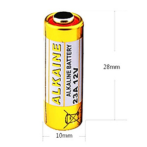 Cotchear A23 12V Alkaline Battery 23A 12 Volt A23 E23A MN21 Replacement Batteries 0% Hg (5Pcs)