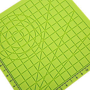 YILUFA 3D Printing Silicone Mat Template Pad Copy Board + 2Pcs Finger Cover Drawing Tools Green Type A,Material Silicone,170 X 170mm / 6.7 X 6.7in,