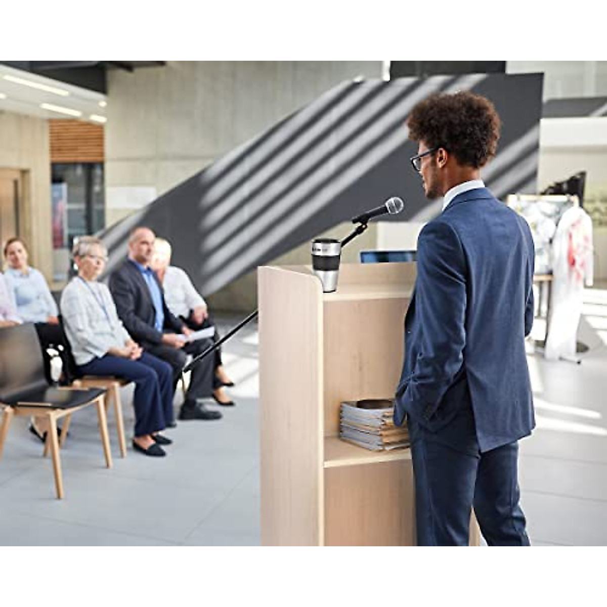 Adir Portable Hostess Stand w/ Wheels | Podium & Lectern