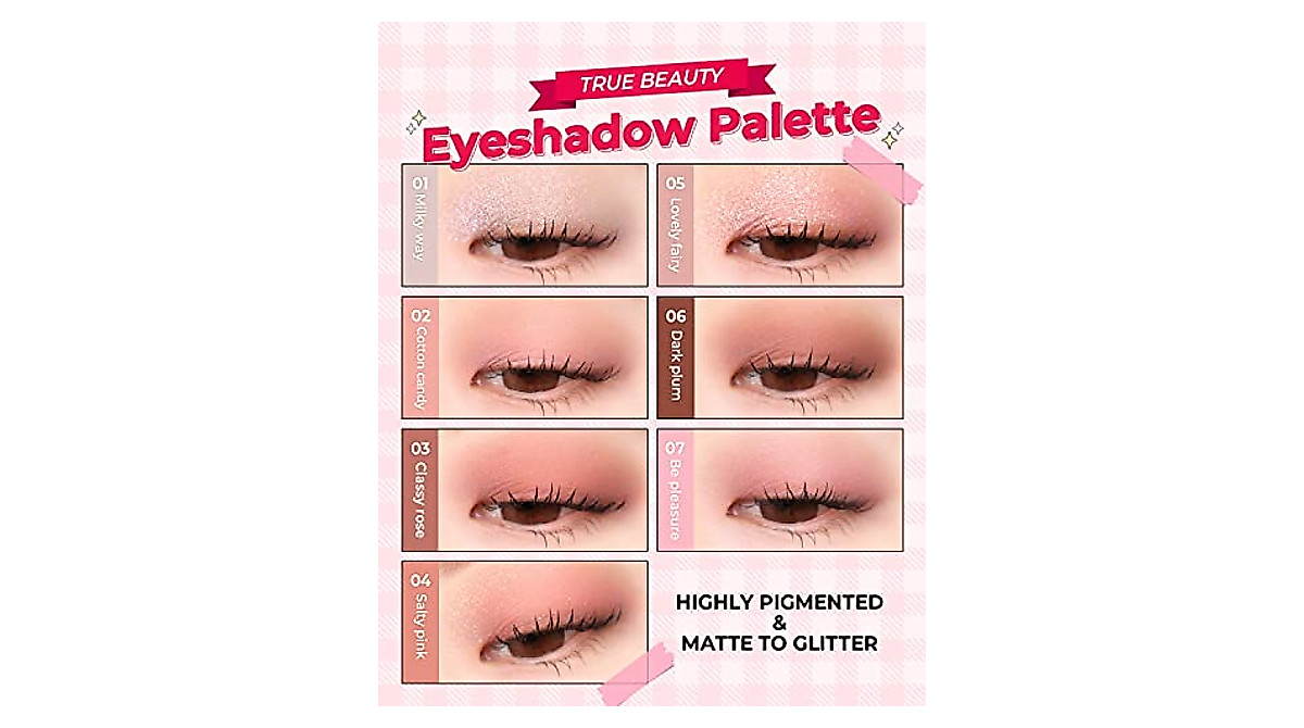 AMTS True Beauty EyeShadow Palette - Vibrant & Long-Lasting