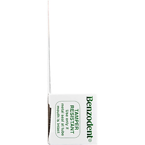 Benzodent Dental Pain Relieving Cream for Dentures and Braces, 0.25 Ounce Tube