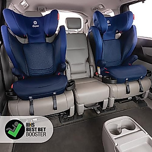 Diono Monterey 4DXT Latch, 2-in-1 High Back Booster Car Seat with Expandable Height, Width, Advanced Side Impact Protection, 8 Years 1 Booster, Blue