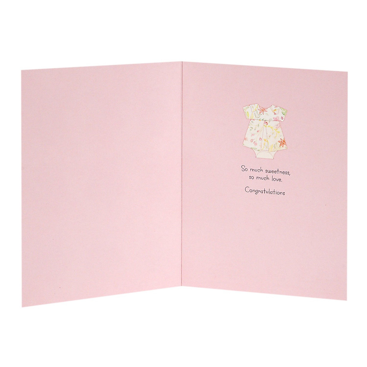 Hallmark Signature Baby Shower Card for New Parents (Baby Clothes) Welcome New Baby, Congratulations, Gender Reveal