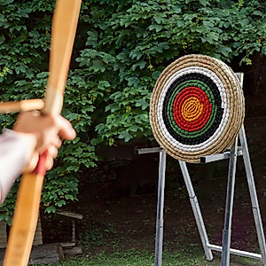 Swatlo Archery Target Stand for Bag & Straw Archery Targets 3 or 5 Layer, Portable & Foldable Archery Target Stand for Backyard/Indoor Archery Practice