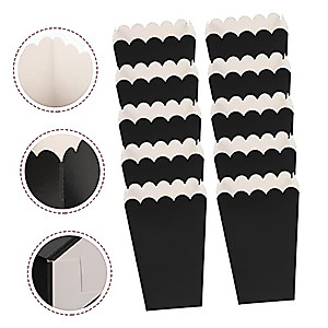 BESTonZON 50pcs Popcorn Boxes Popcorn Popcorn Box Candy Gift Box Disposable Food Containers Cookie Gift Boxes Popcorn Buckets for Theater Popcorn Treat Boxes Movie Night Snack Trays Mini