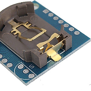 DAOKI 5Pcs RTC I2C Module Arduino I2C RTC DS1307 AT24C32 Real Time Clock Module 24C32 Memory High Precision for AVR ARM PIC SMD Compatible with Arduino with 60 Pin