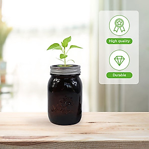 ZWMBYN 10 Pack Kratky Lids Insert Wide Mouth Hydroponic Cover Lids, Kratky Mason Jar Lids Insert Hydroponics Gardening Growing Lids, wide mason jar lids for Kratky Method