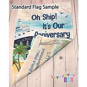 Oh Ship! It's A Girls Trip - Cocktails - Cruise Door Decoration - PERSONALIZED - Banner - Flag - Standard or Premium Fabric - CF007