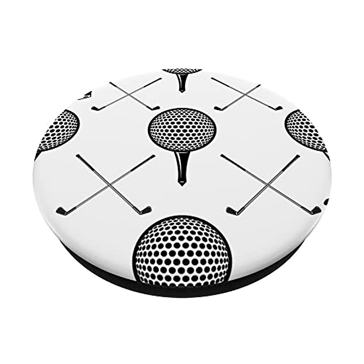 Golf Player Golfer Golfing Ball And Club Sport Golf Cart PopSockets Swappable PopGrip