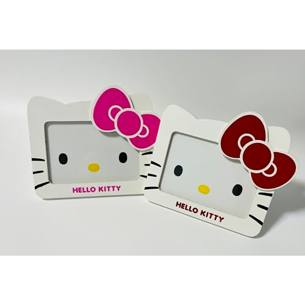 Hello Kitty Room Decor Set - 2 Hello Kitty Picture Frames Red & Pink - With Thematic 2-Sided Dry Erase Board for Weekly Schedule and Free Writing Space