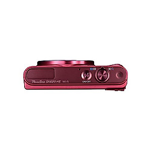 Canon PowerShot SX620 Digital Camera w/25x Optical Zoom - Wi-Fi & NFC Enabled (Red) (Renewed)