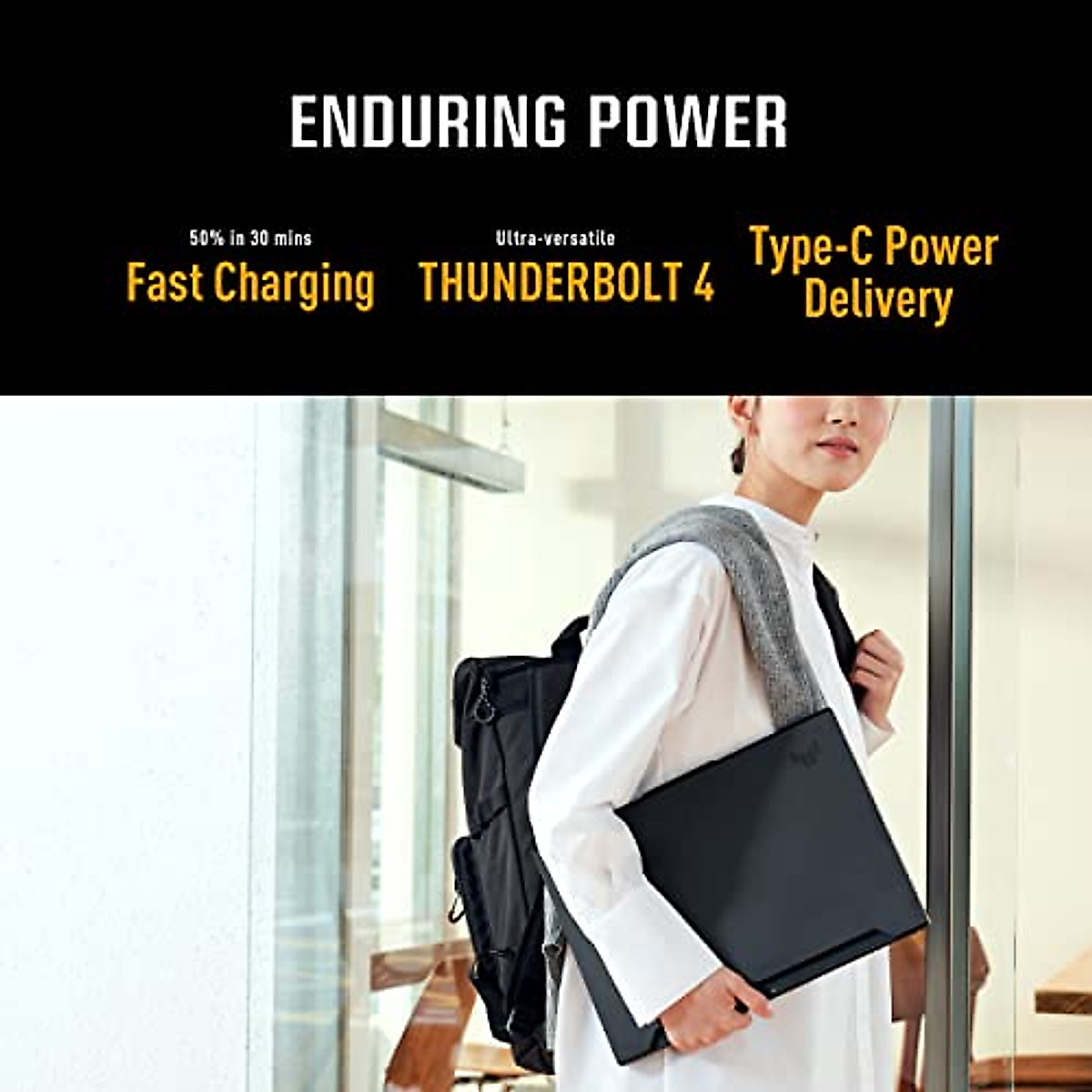 ASUS TUF Dash 15 (2022) Gaming Laptop, 15.6" 144Hz FHD Display, Intel Core i7-12650H, GeForce RTX 3060, 16GB DDR5, 512GB SSD, Thunderbolt 4, Windows 11 Home, Off Black, FX517ZM-AS73