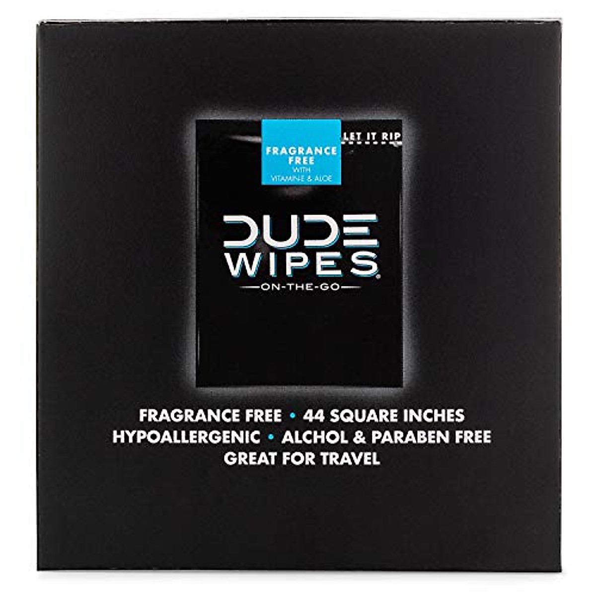 DUDE Wipes On-The-Go Flushable Wet Wipes - 2 Pack, 60 Wipes - Unscented Extra-Large Individually Wrapped Wipes with Vitamin E & Aloe - Septic and Sewer Safe