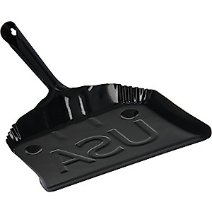 CFS 3623603 Flo-Pac Steel Metal Dustpan, 12" Length, Black
