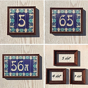 5 Tile Brown Hardwood Frame (5 Tile Hardwood Frame)