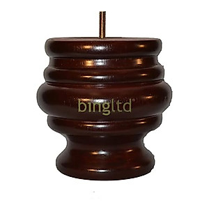 BingLTD - 5 1/4" Mahogany Hardwood Sofa Legs - Set of 4 (P129-157)