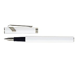 Caran d'Ache 849 0841-001 Fountain Pen, F, Fine Point, White, Dual Use Type
