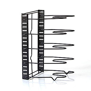 CKoishx Pot Organizer Rack Kitchen Cabinet Pantry Pan and Pot Lid Rack Organizer Multi Tiers Pot Frying Pan Lid Storage Rack Organizer Pot Pan Storage Rack Cookware Stand Holder Cookware Stand Holder Shelves