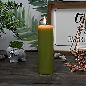 Zest Candle Pillar Candle, 2 by 6-Inch, Sage Green