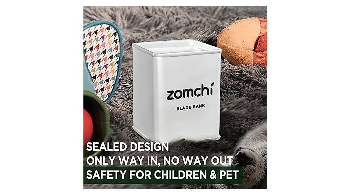 ZOMCHI Razor Blade Bank - Safe Disposal for Used Blades