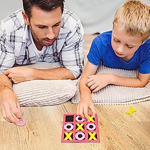Gamie 5-Inch Foam Tic Tac Toe Mini Board Games (24 Pack) – Travel Tic Tac Toe Game for Kids, Indoor Recess Games for Classroom, Mini Board Games Bulk, Tic Tac Toe Party Favors for Kids