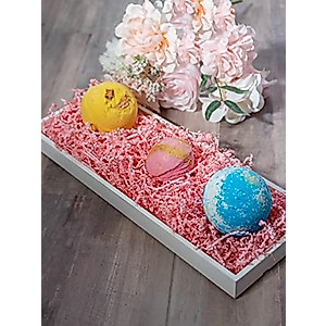 MagicWater Supply Soft & Thin Cut Crinkle Paper Shred Filler (1 LB) for Gift Wrapping & Basket Filling - Pink