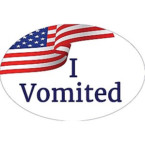 "I Vomited" Sticker (Pack of 5)