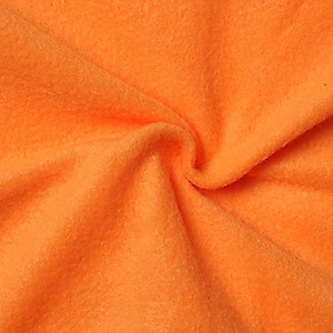 pasanfo Fleece Throw Blanket Lightweight Fleece Throw Cozy Soft Pet Friendly Fleece Blanket for Sofa,Couch 50 X 60 Inches(Orange Color)