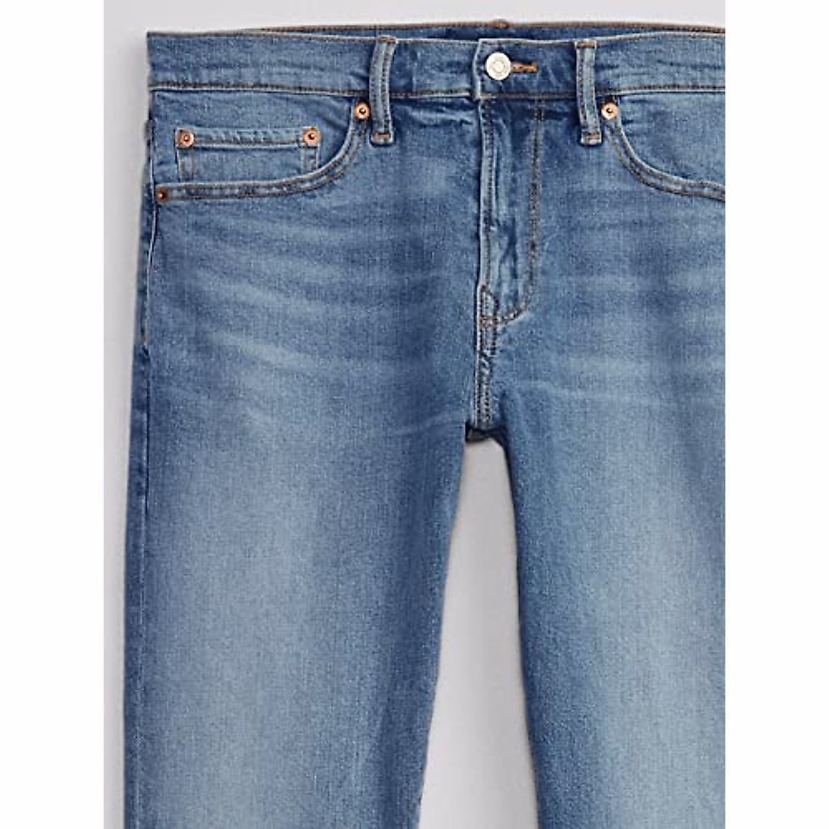 GAP Mens Slim Taper Fit Jeans, Light Wash, 30W x 32L US