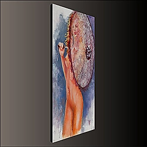 Lace Parasol, Female Figure Nude By Internationally Renown Painter Yary Dluhos.