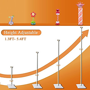 GIMcalo Balloon Arch Stand Kit, 2IN1 Metal Balloon Column Arch with Weighted Water Bag for Birthday, Graduation Ceremony, Baby Baptism, Wedding, Engagement, Various Festival Party Decoration