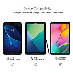 Supershieldz (3 Pack) Designed for Samsung Galaxy Tab A 10.1 (SM-T580, SM-T587 Model 2016 Release) Screen Protector, High Definition Clear Shield (PET)