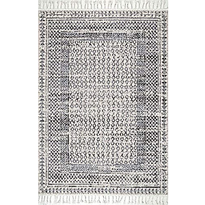 nuLOOM Claudia Diamond Accent Rug, 2 ft x 4 ft, Ivory