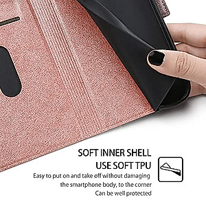 Fansipro Wallet Folio Case for Oppo Reno 2 F, Premium PU Leather Slim Fit Cover for Reno 2 F, 1 Card Slot, Handy, Golden