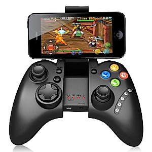 Megadream Wireless Android Gaming Controller Joystick with Phone Clamp for Samsung Galaxy S9 S8 S7 S6 Note 9 8, HTC One, LG, Nokia Smartphone Tablet - Work Windows 8 7 XP & Android TV Box/Android TV