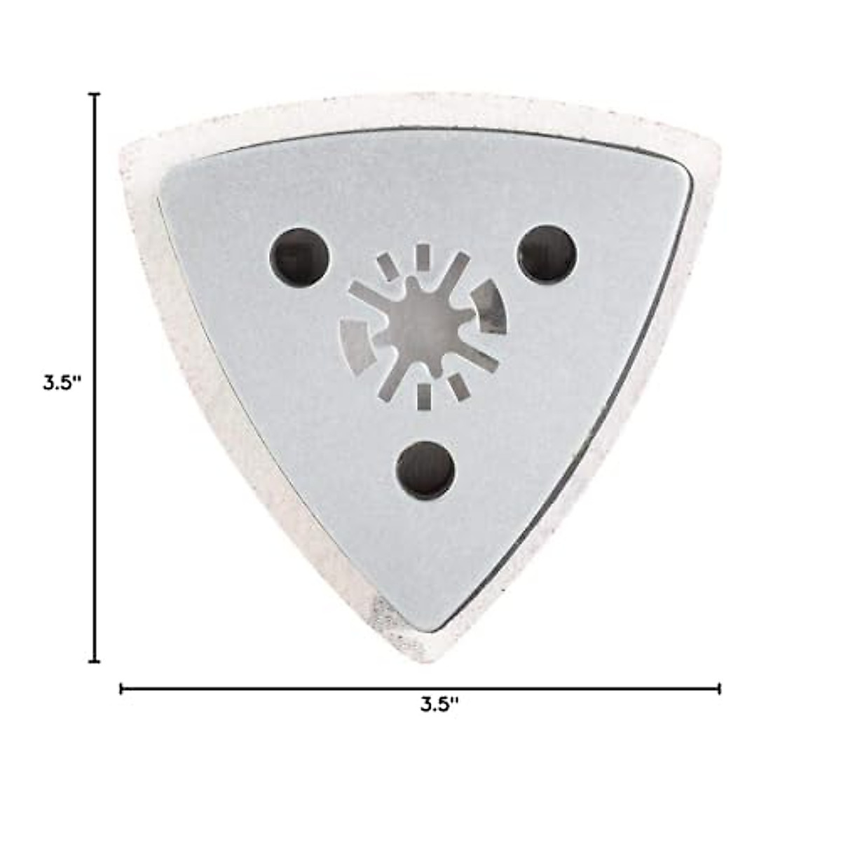 100pcs Sanding Paper, 80mm 60/80/120/180/240 Grits Triangular Hook & Loop Triangle Sandpaper +1 Sand Pad for Bosch Fein Oscillating Multi Tool