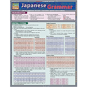 Japanese Grammar QuickStudy Laminated Reference Guide (Quick Study Academic)