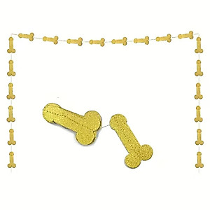 Bachelorette Party Banner, Rose Gold and Gold Glitter Bachelorette Party Decorations,Bride To Be Banner,Funny Cute Hen Sign Decor Garland for Home Indoor Bridal Shower Gift Supplies